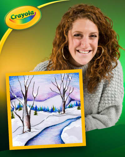 Crayola Winter Sunset - Cupixel
