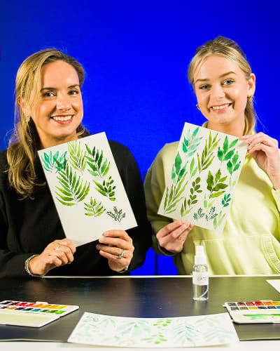 Creative Break Replay: Watercolor Leaves - Cupixel