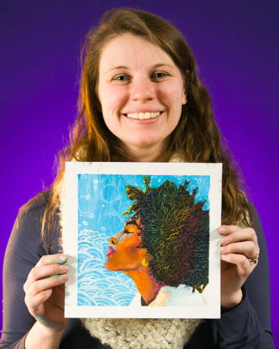 Oil Pastel Portrait: Layering & Scratching Technique - Cupixel