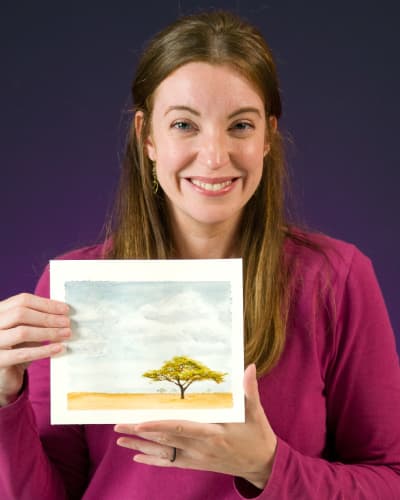 Acacia Tree Minimalistic Landscape - Cupixel