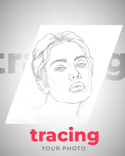 Portrait Tracing From A Photo - Cupixel
