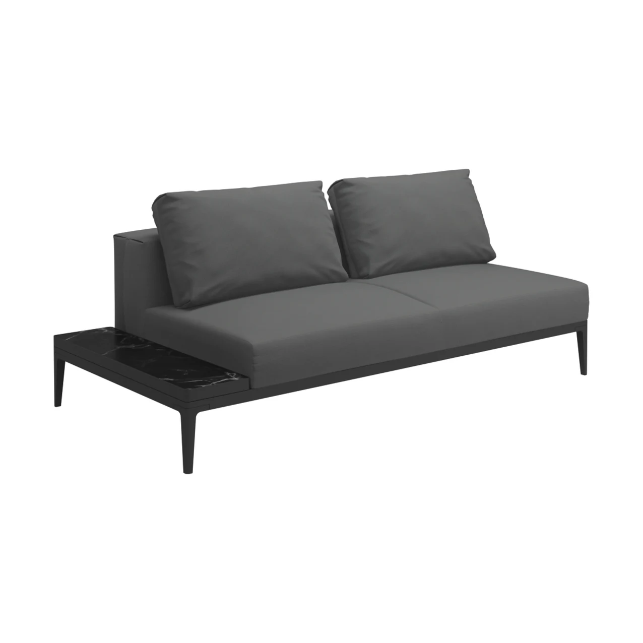 Gloster Grid Left / Right End Table Unit | CurranOUTDOOR