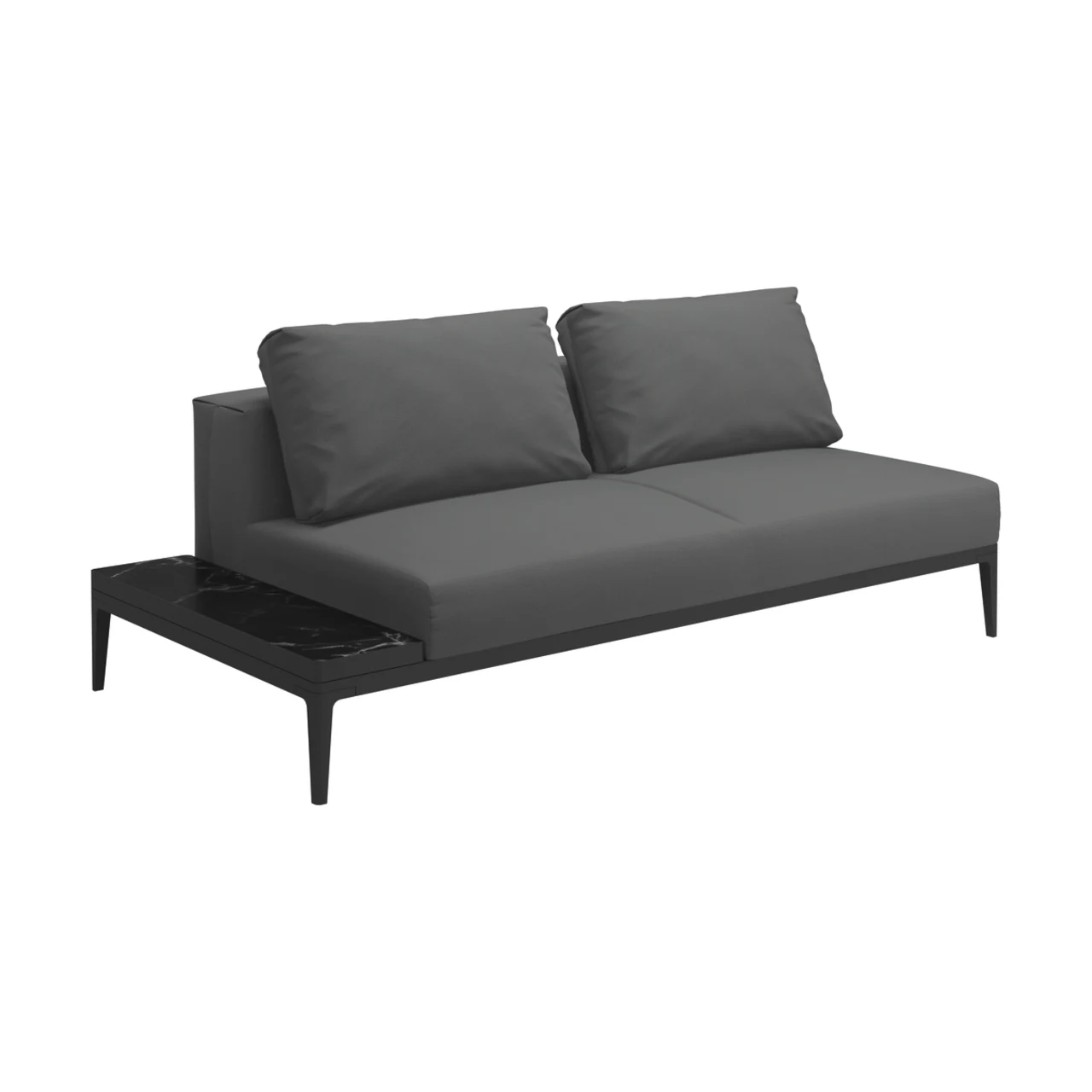 Gloster Grid Left / Right End Table Unit | CurranOUTDOOR