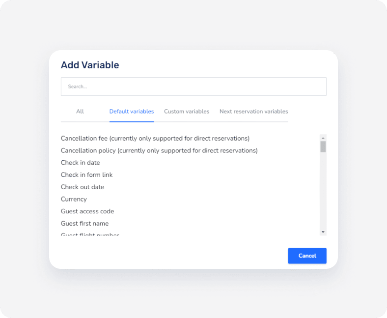 Customizing Automated Messages With Variables Guesty Help Center