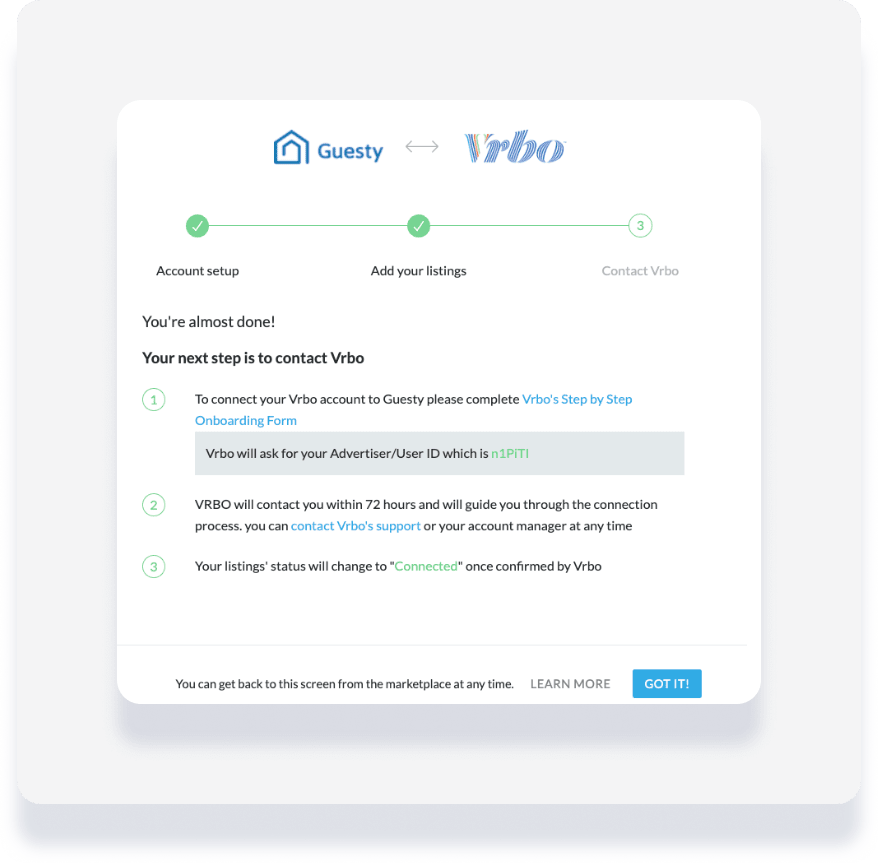 Troubleshooting: Connecting a Vrbo account – Guesty Help Center