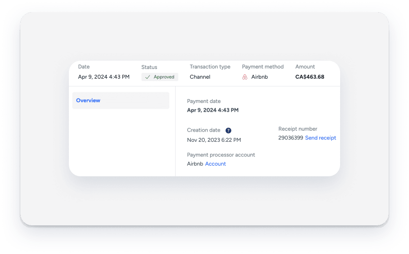 Sending a receipt to a guest – Guesty Help Center