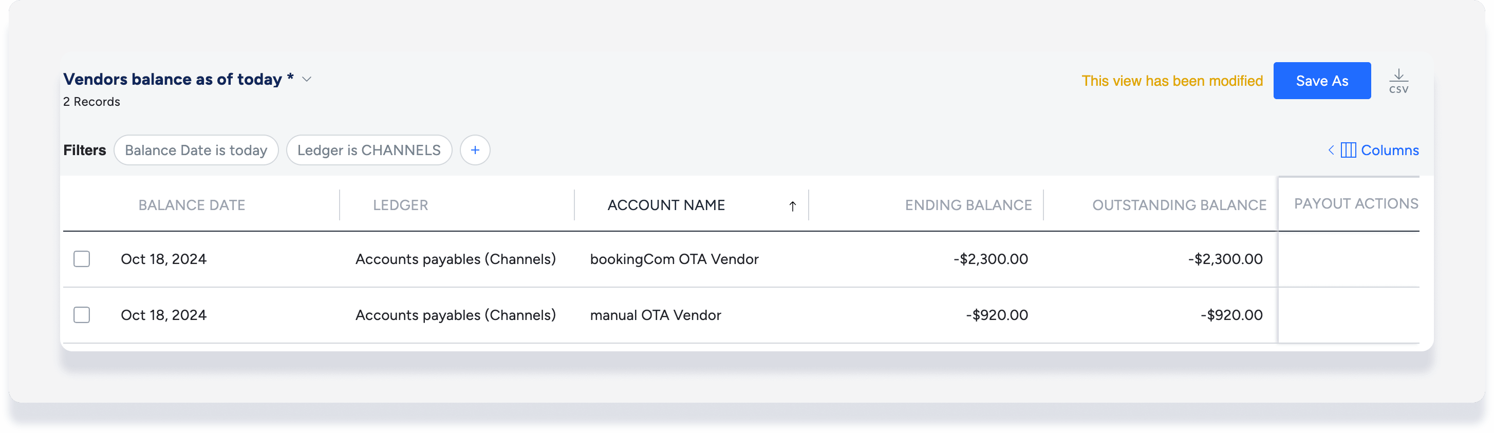 Viewing ledger balance for channel transactions – Guesty Help Center