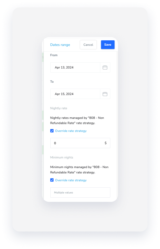 Manually changing a listing's minimum nights per stay for specific ...