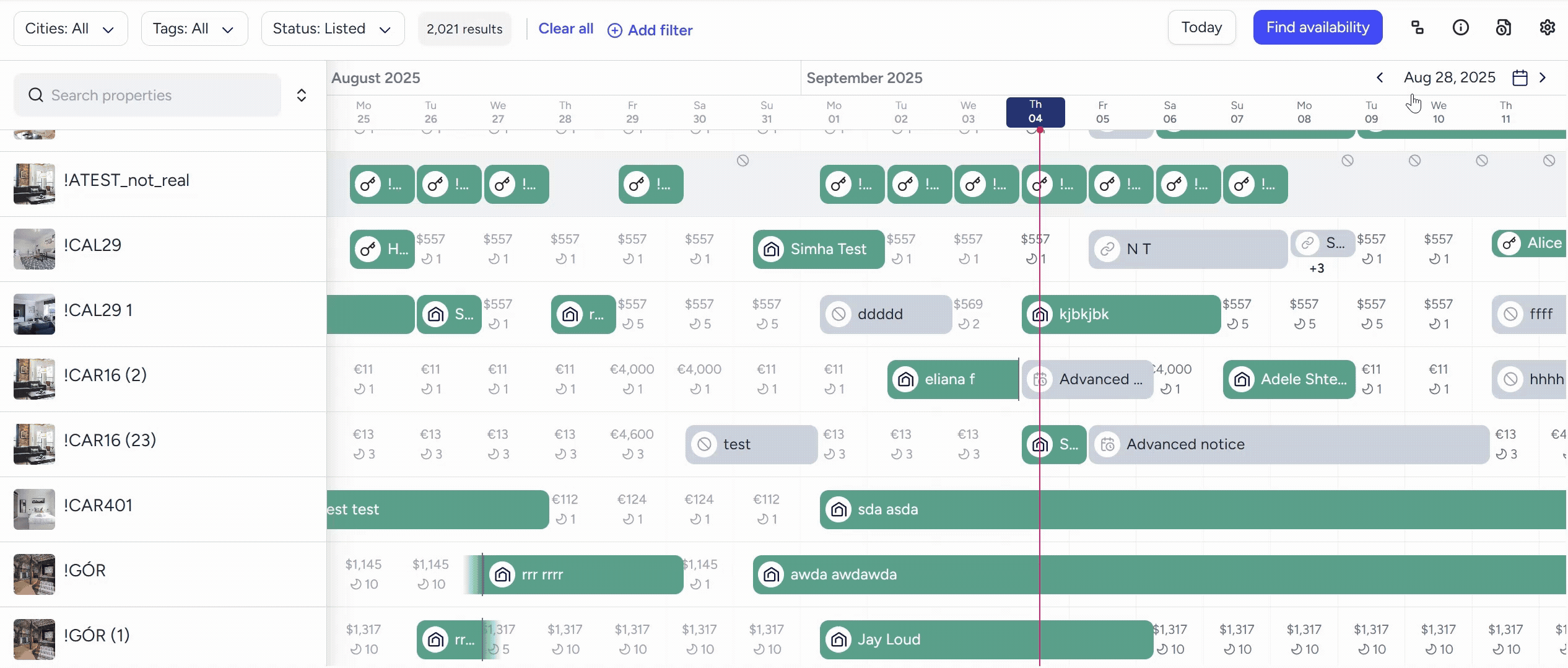 Navigating the Multi-Calendar – Guesty Help Center