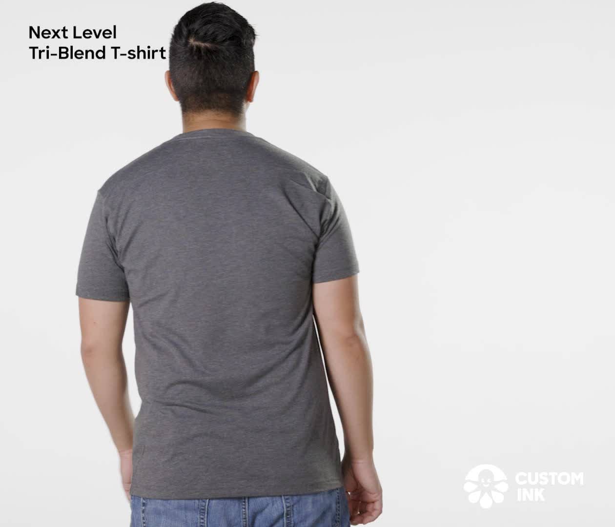 Custom Next Level Tri-Blend T-shirt - Design Short Sleeve T-shirts ...