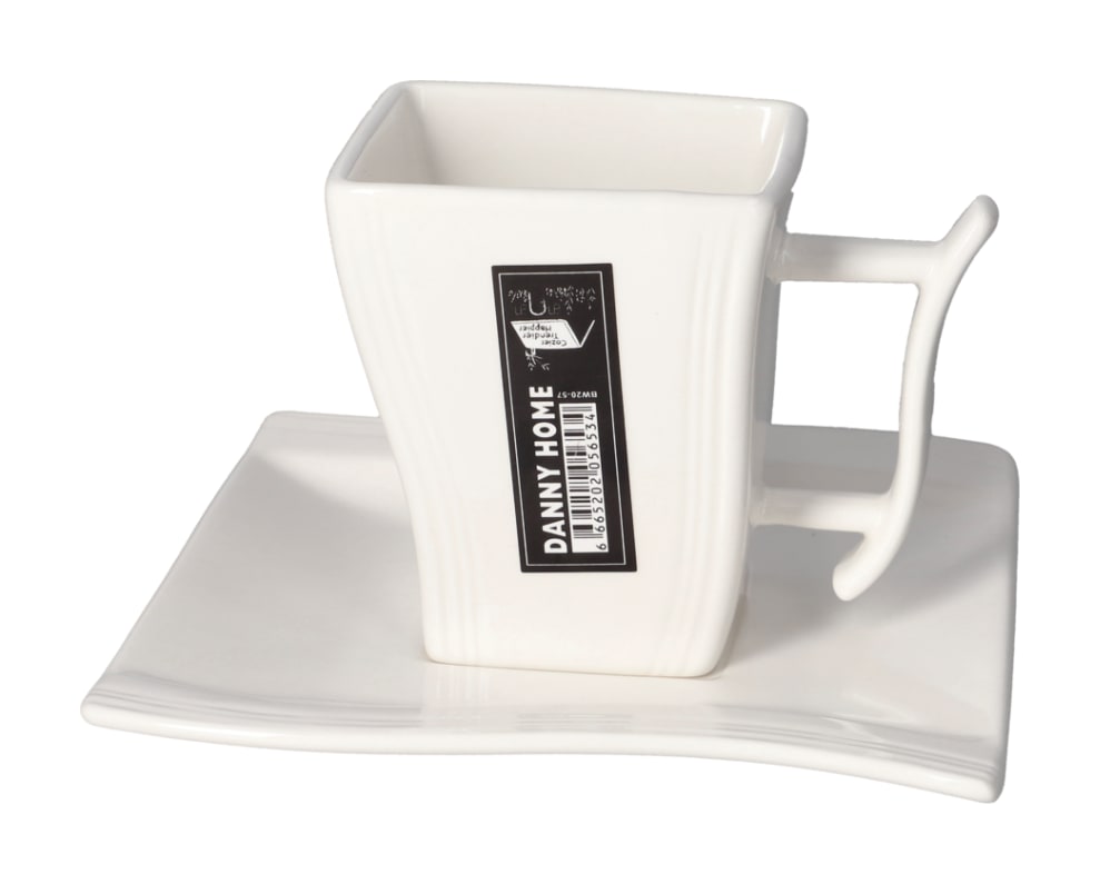 Cappuccino, Coffee ,Tea Cups Set with Saucer - 12pcs 200ml | Danny Home