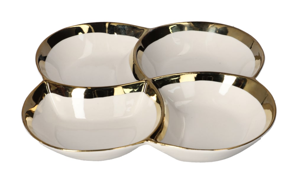 4 Grid Ceramic Platter 20cm | Danny Home
