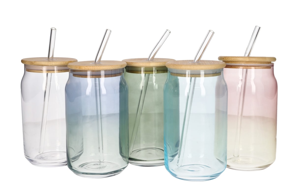 Cola Drinking Glass Cup 4pcs 480ml | Danny Home