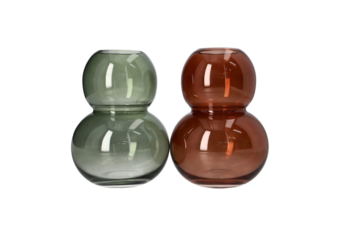 Glass Plant Vase 18cm | Danny Home