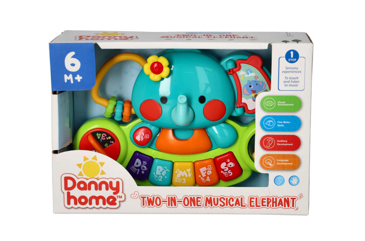 Elephant Piano Keyboard Toy 20cm | Danny Home