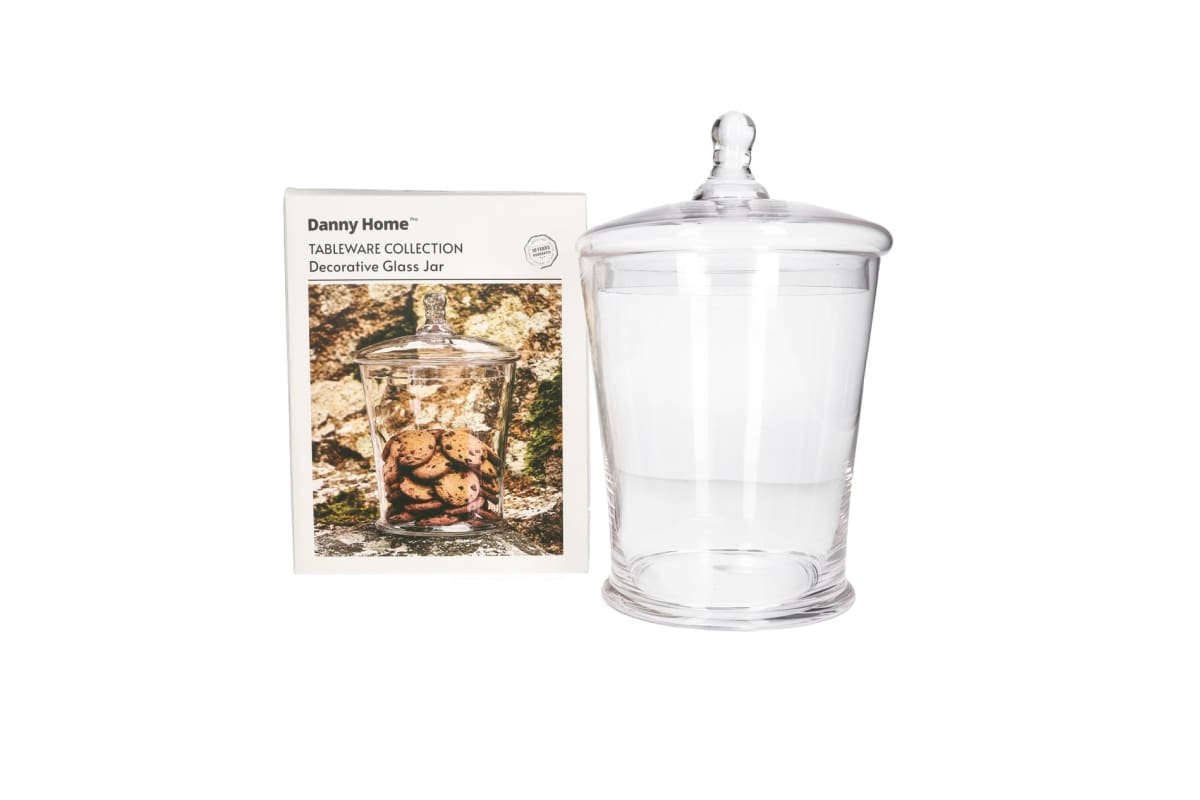 Glass Cookie Jar 18cm | Danny Home