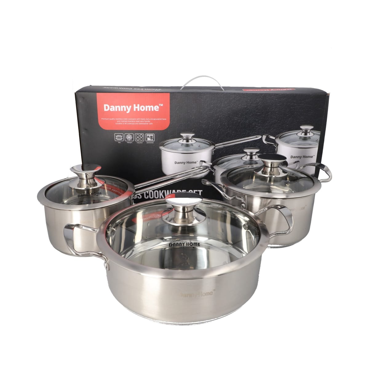 Stainless Steel Cookware Set 6Pcs | Danny Home