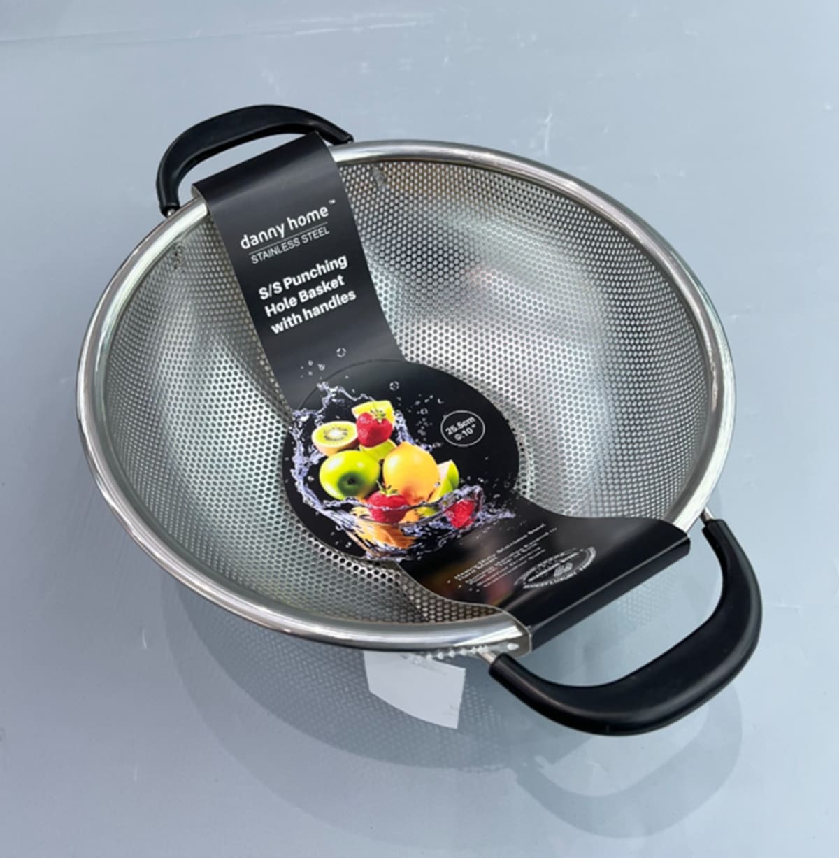 Stainless Steel Punching Hole Basket 25.5cm | Danny Home
