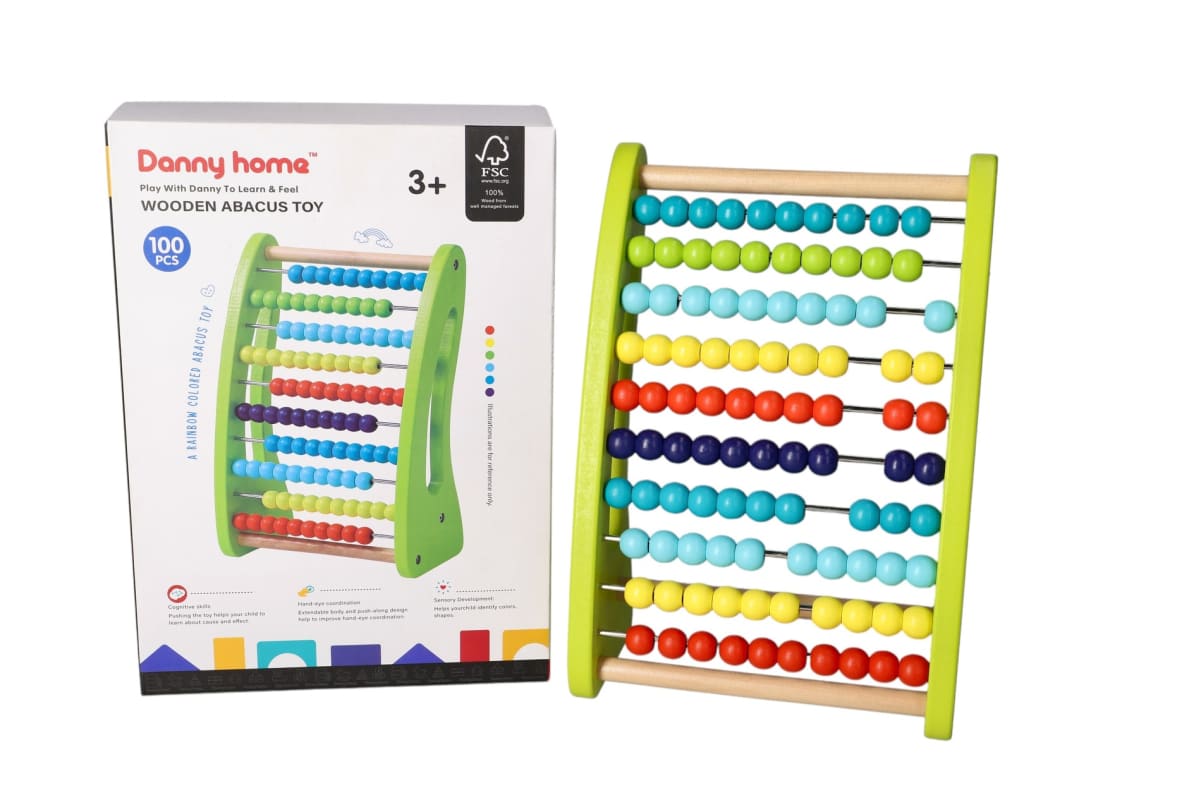 Wooden Abacus Toy 100pcs | Danny Home