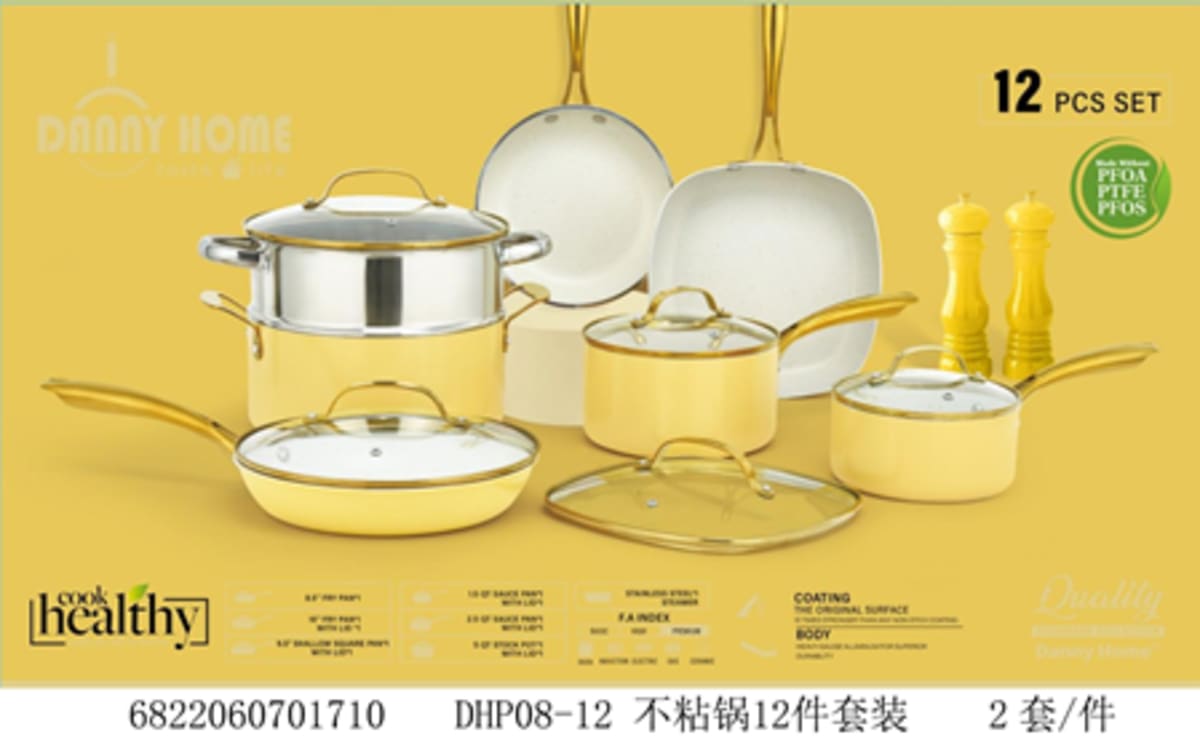 Cookware Pots Set with Lids 12pcs | Danny Home