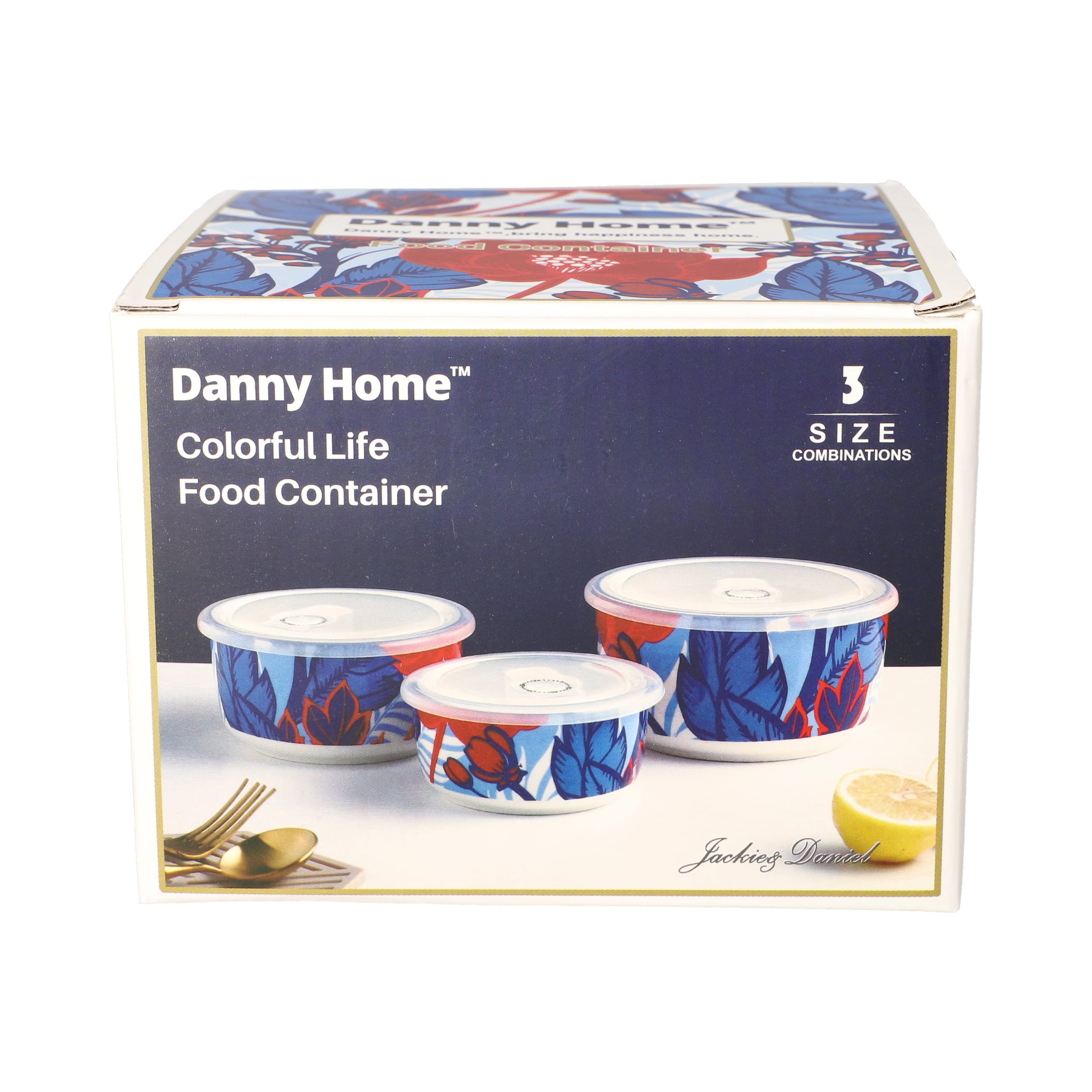 Quality Porcelain Food Container Set 3Pcs | Danny Home