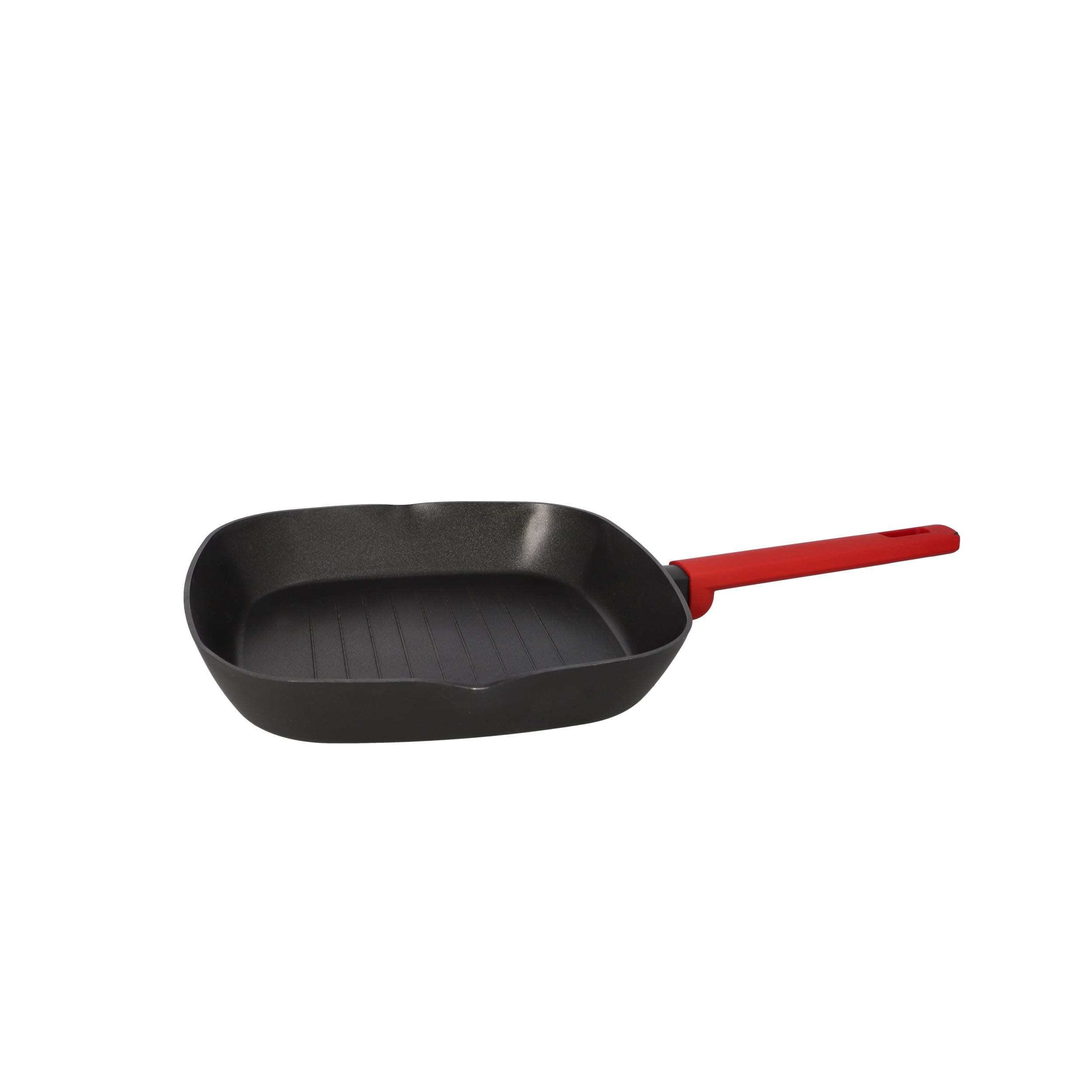 Black Grilling Pan With Red Handle 26cm | Danny Home