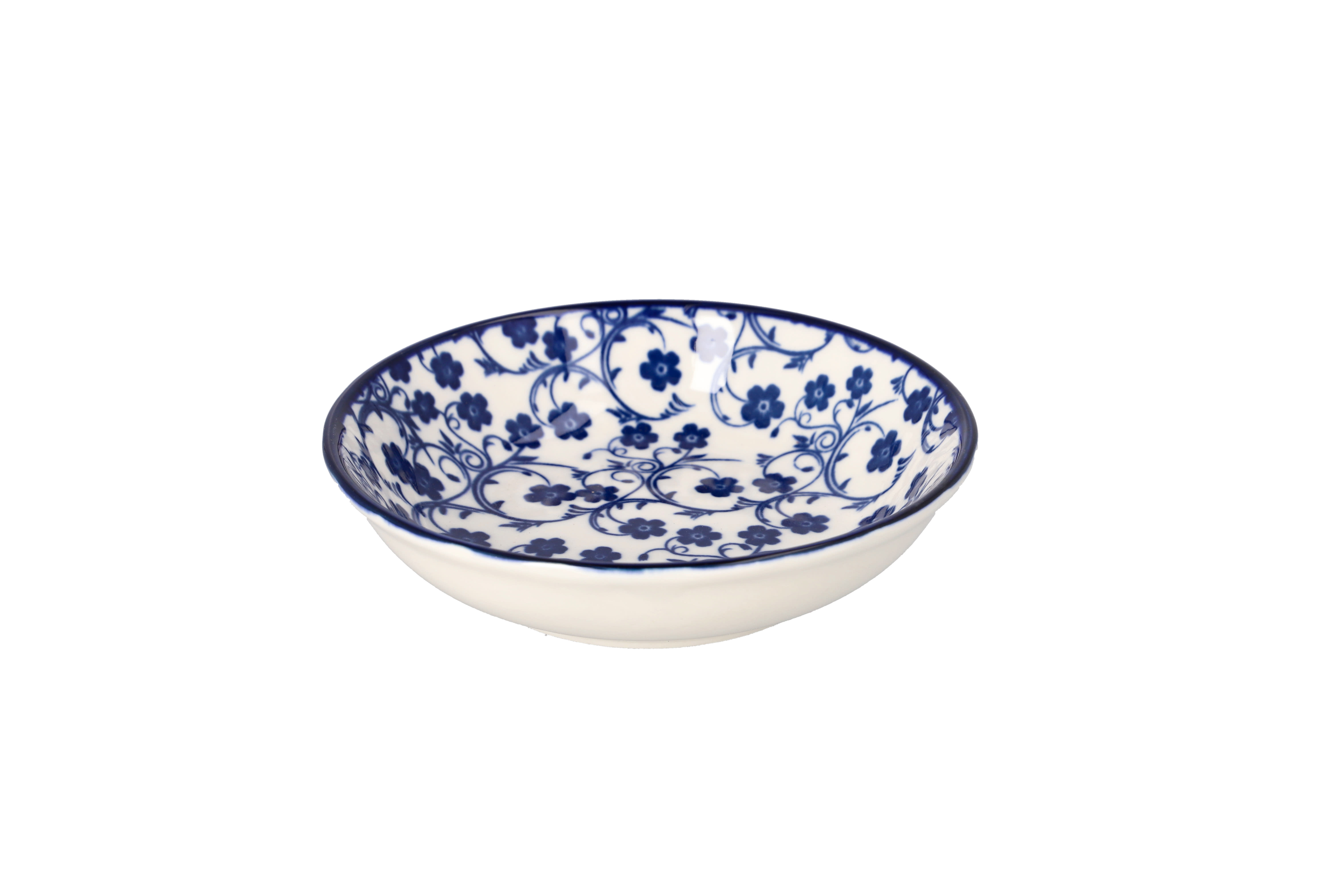 Floral Design Sauce Dish 14.1cm | Danny Home