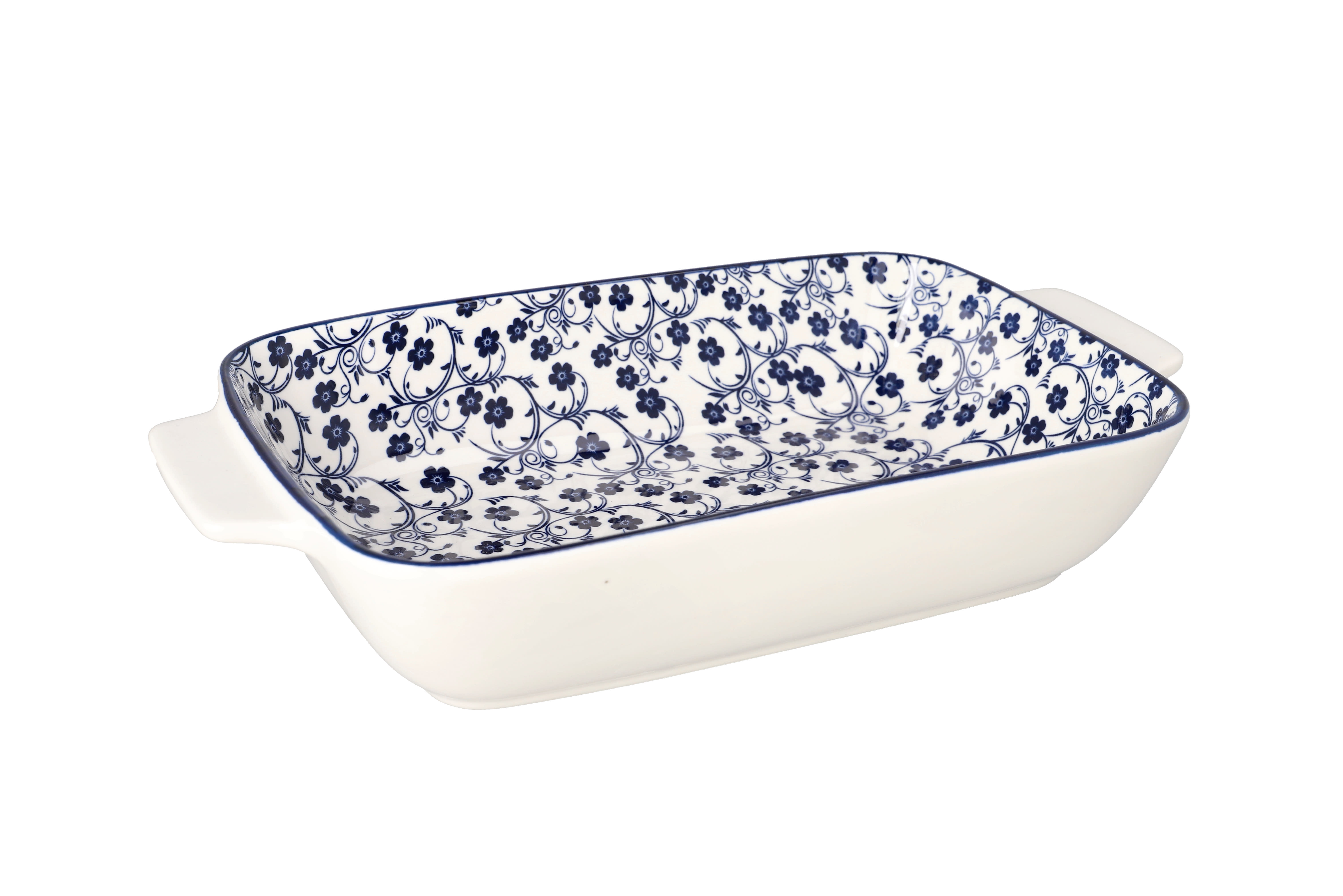 Floral Design Casserole Dish 33.1cm | Danny Home