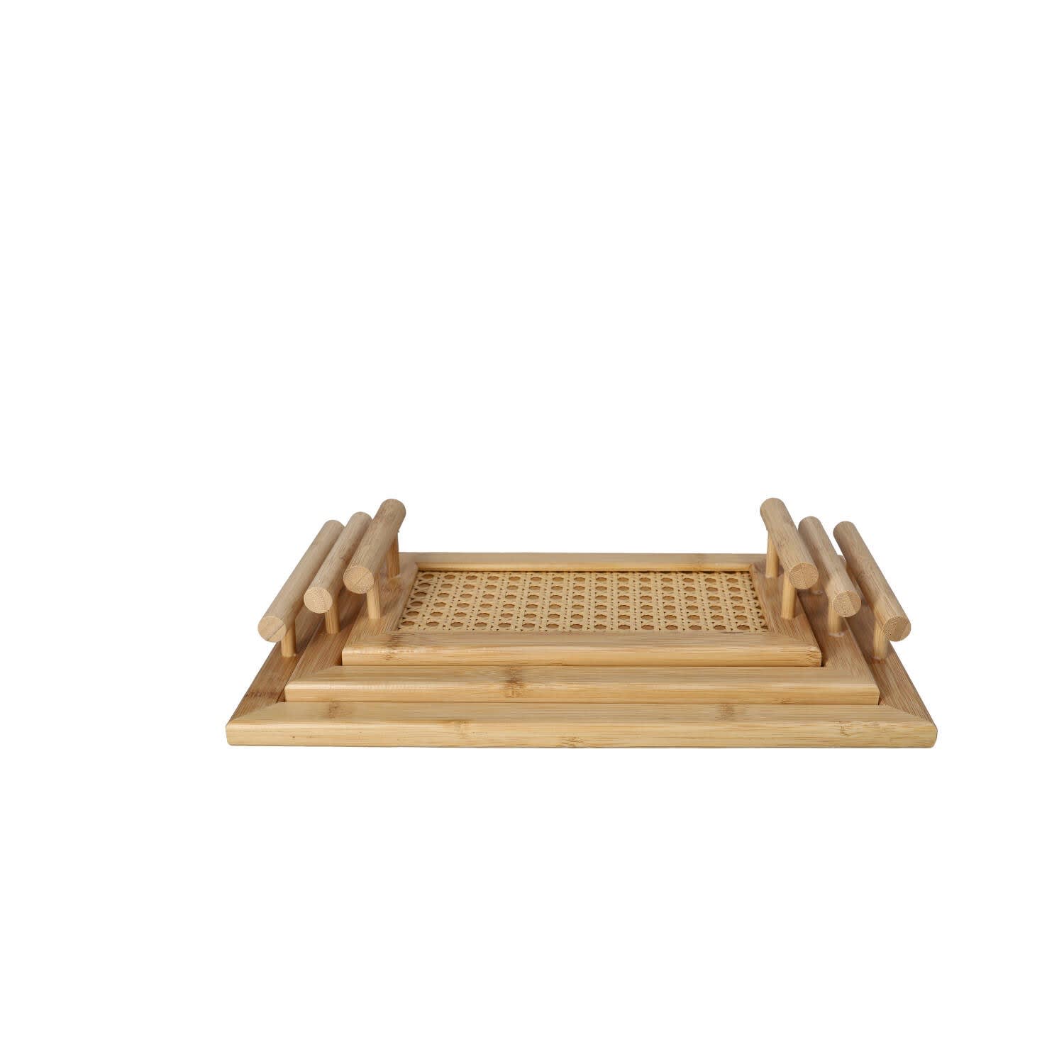 Bamboo Serving Tray Set 3Pcs | Danny Home