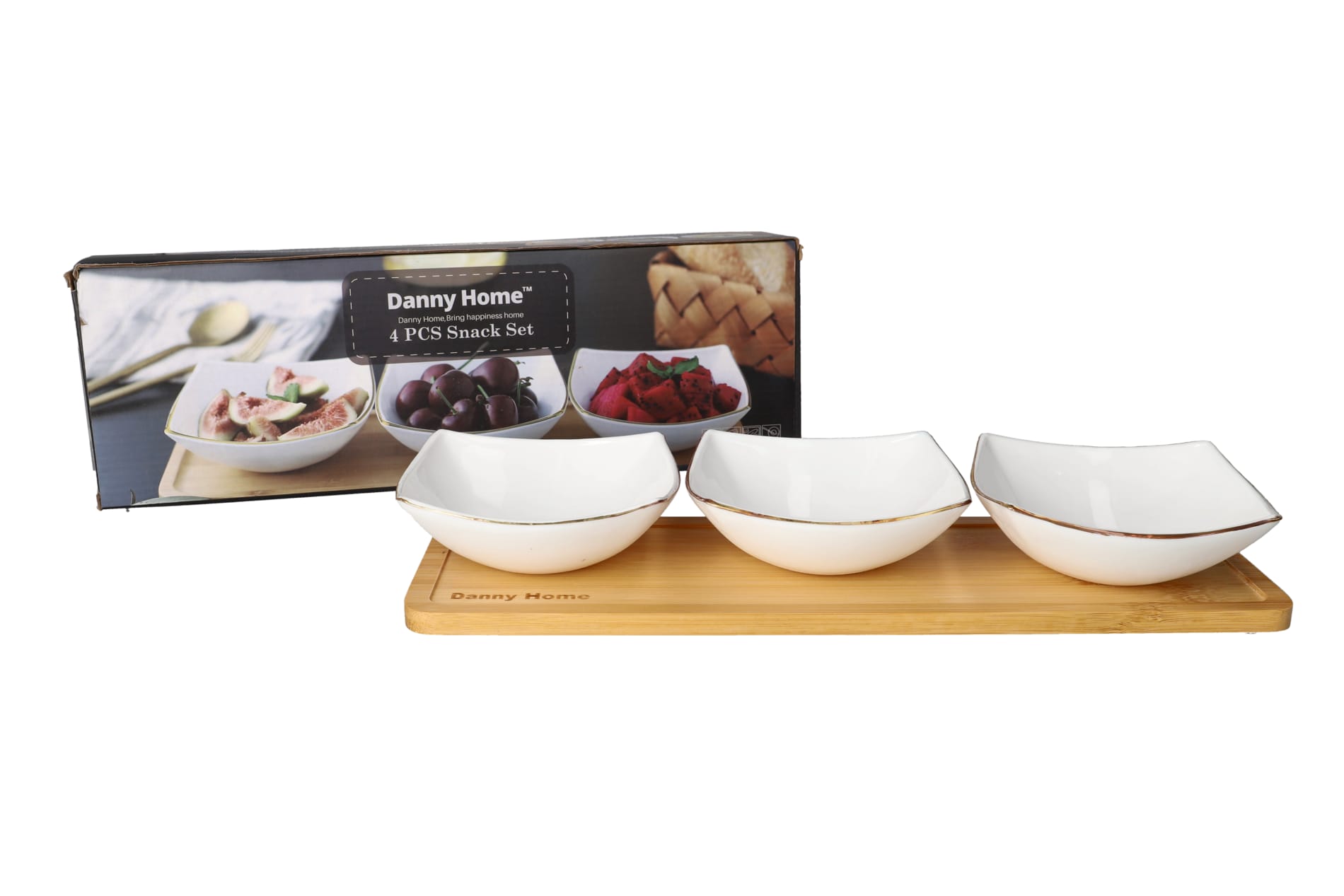 Dessert Bowls & Tray Set 4pcs | Danny Home