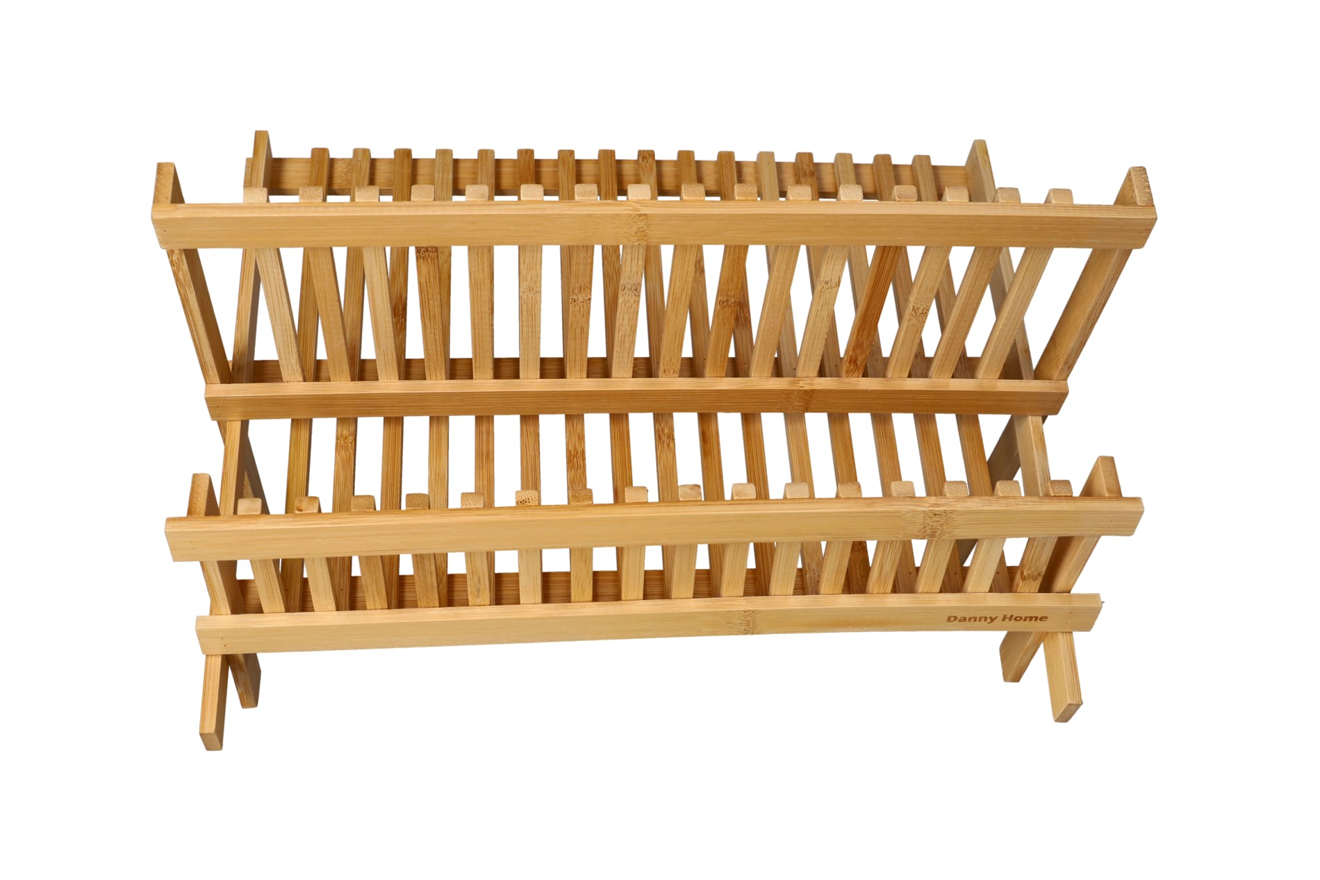 2 Tier Bamboo Dish Rack 40.1cm | Danny Home