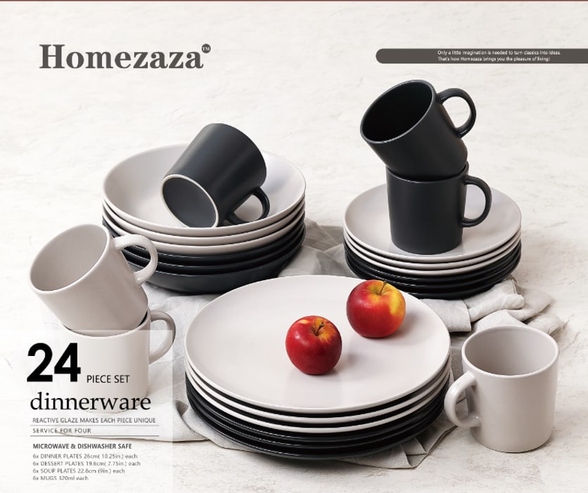 Ceramic Dinnerware Set 24pcs | Danny Home