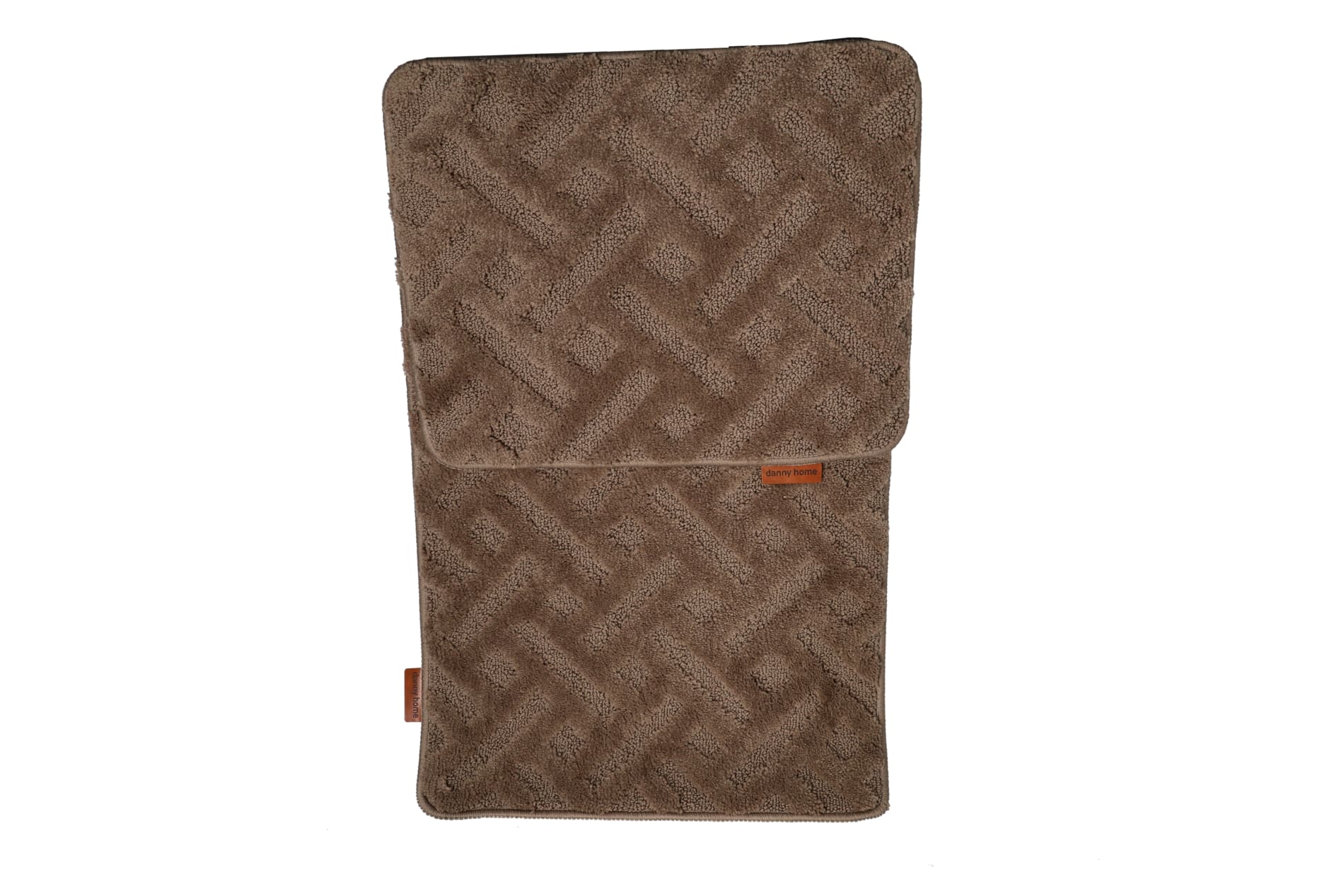 Brown Bathroom Mat 2Pcs Set | Danny Home