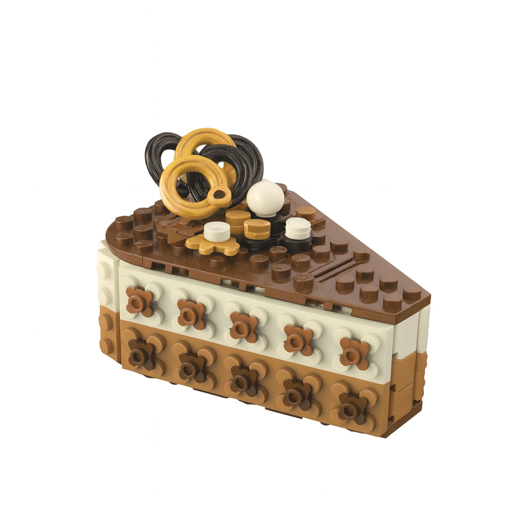Mini Chocolate Cake Building Block Toys Set 112pcs | Danny Home