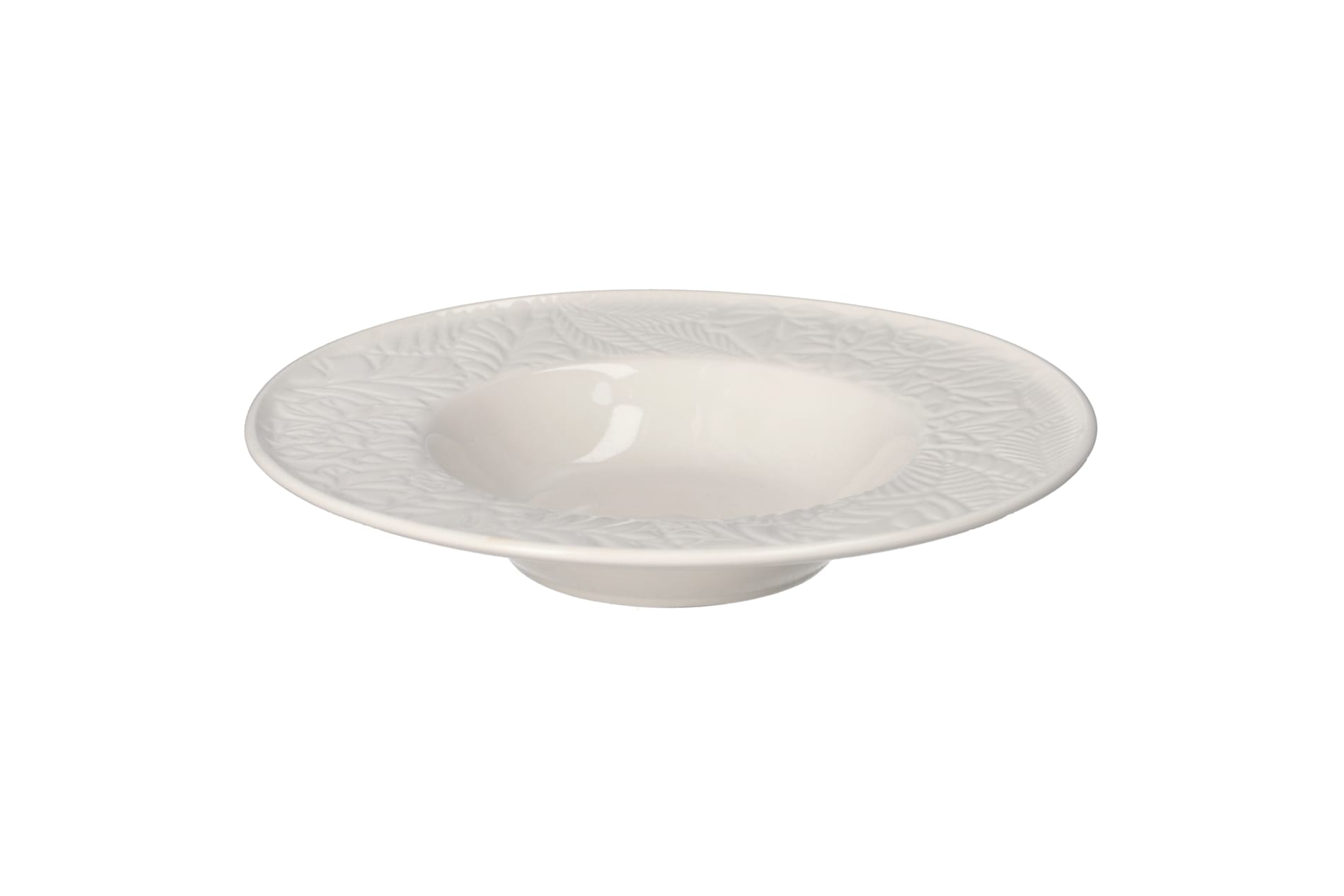 Floral Embossed Soup Plate 9" | Danny Home