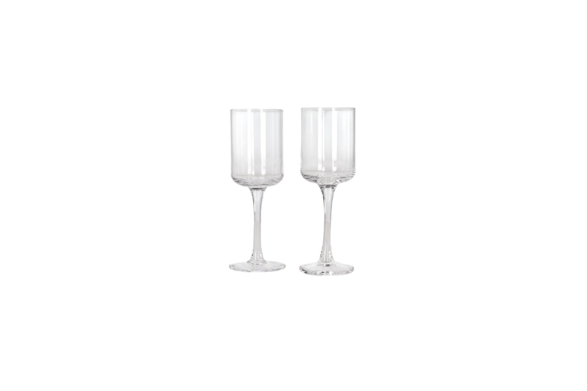 Mini Champagne Flute Glasses 2pcs 13.8cm | Danny Home