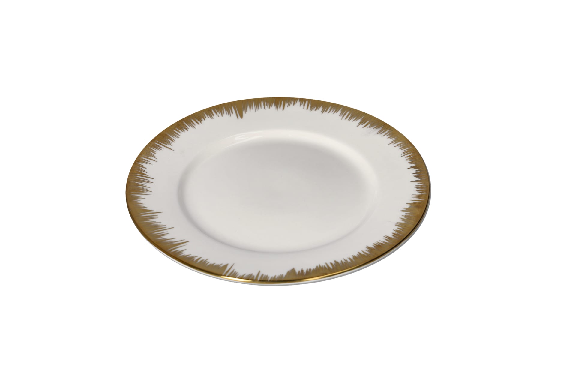 Round White & Gold Side Plate 20.5cm | FastShopper