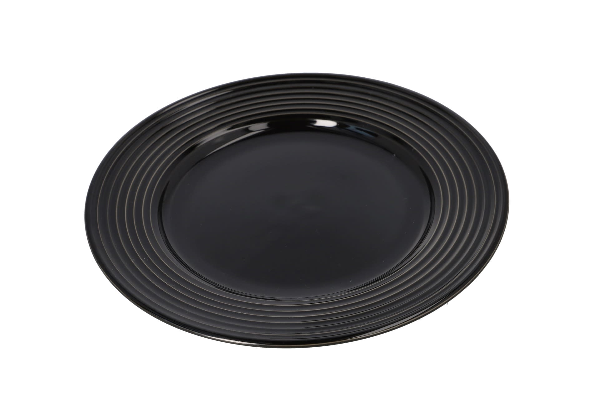 Black Lined Dinner Plate 27cm | Danny Home