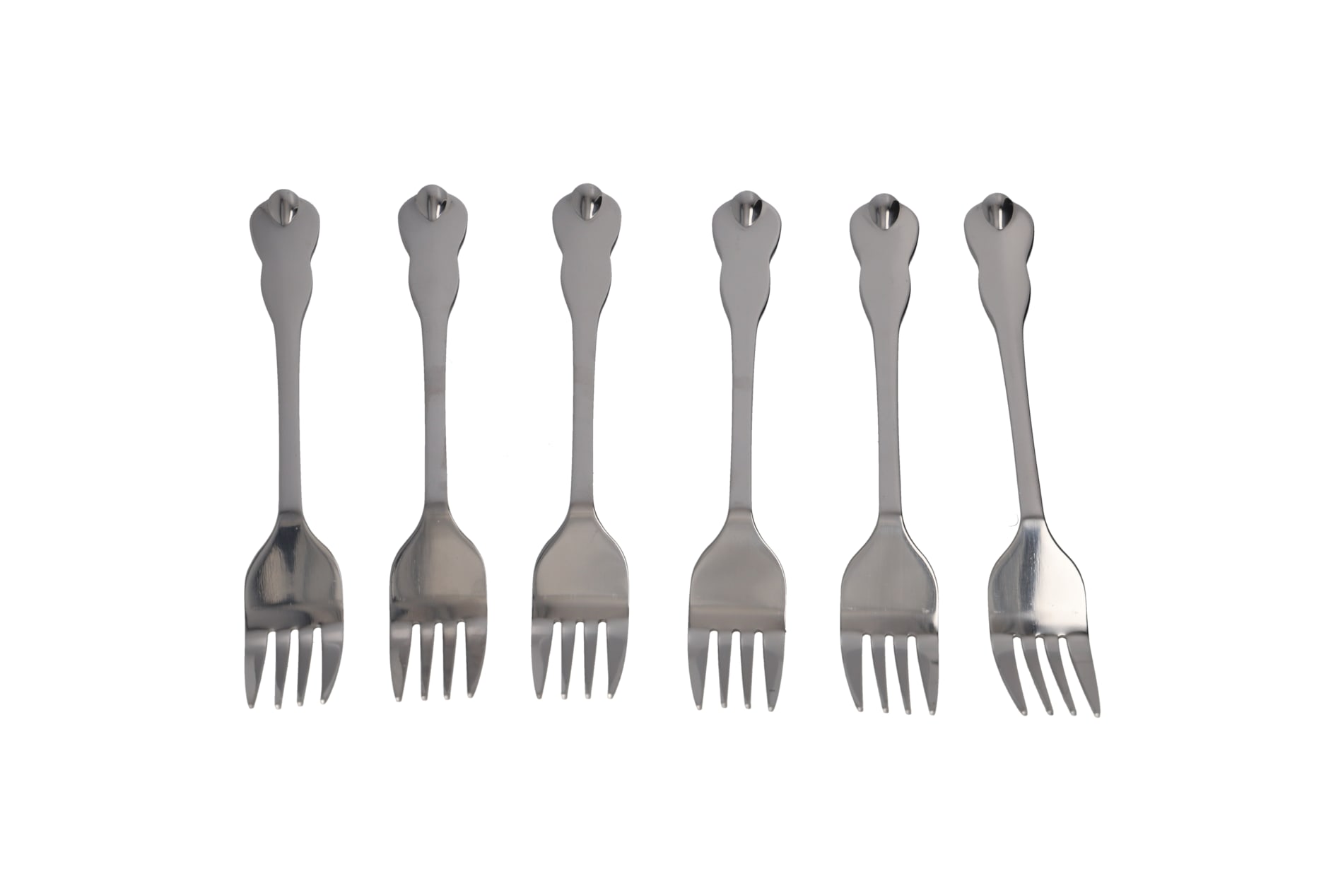 Silver Dinner Fork 6Pcs 20.5cm | Danny Home