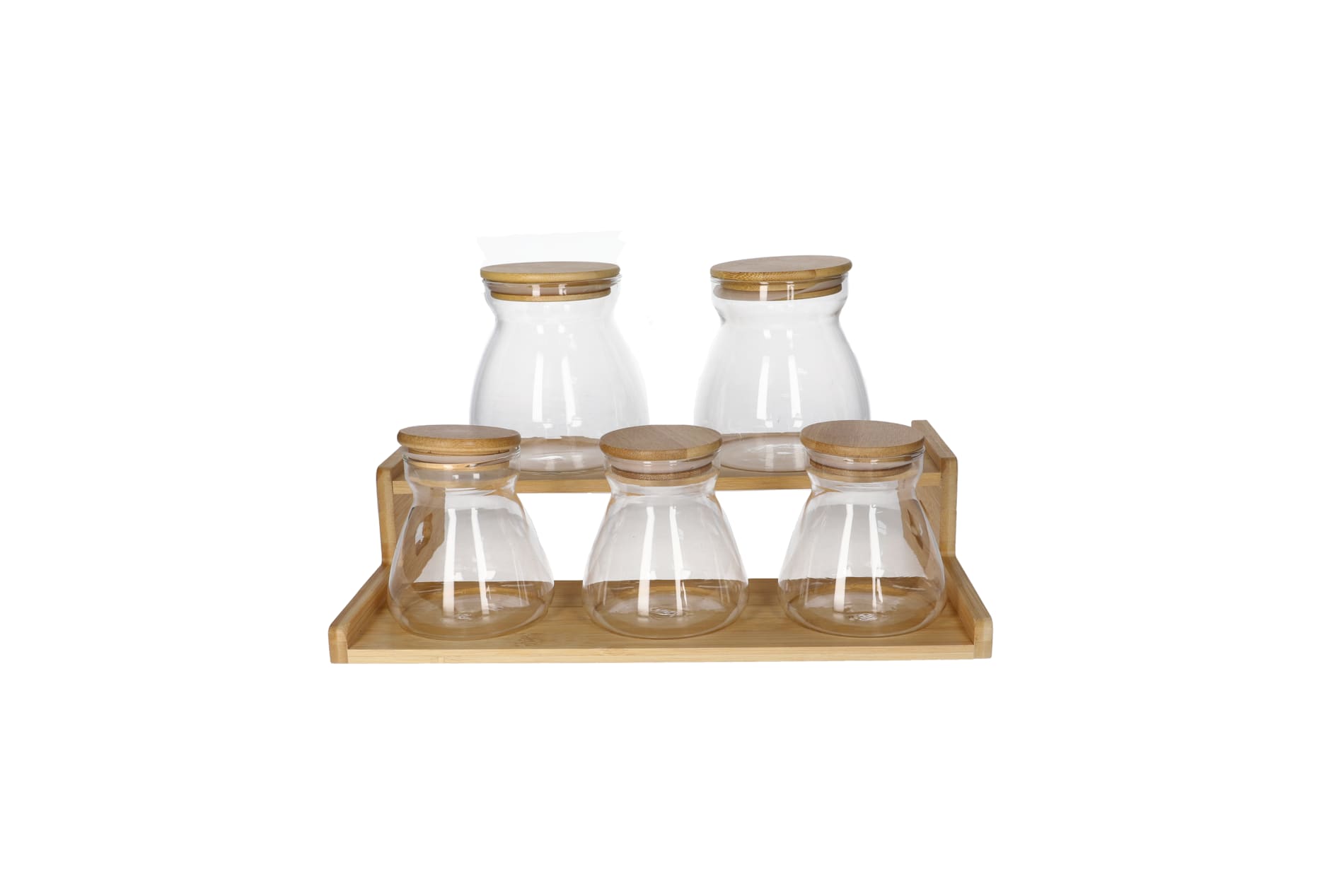 Spice Jar Set with Stand 6pcs | Danny Home