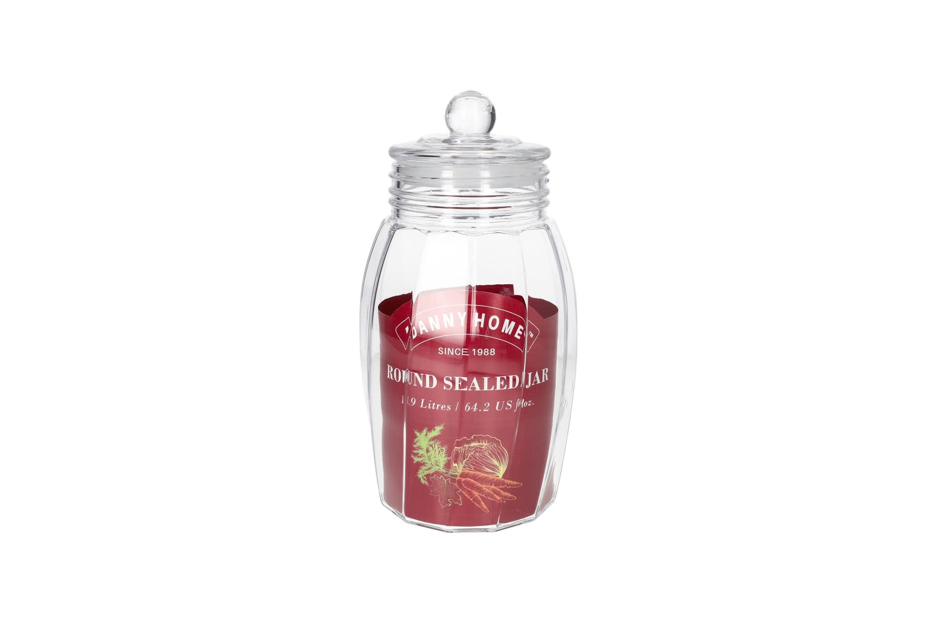 Sealed Glass Jar 1.9L | Danny Home