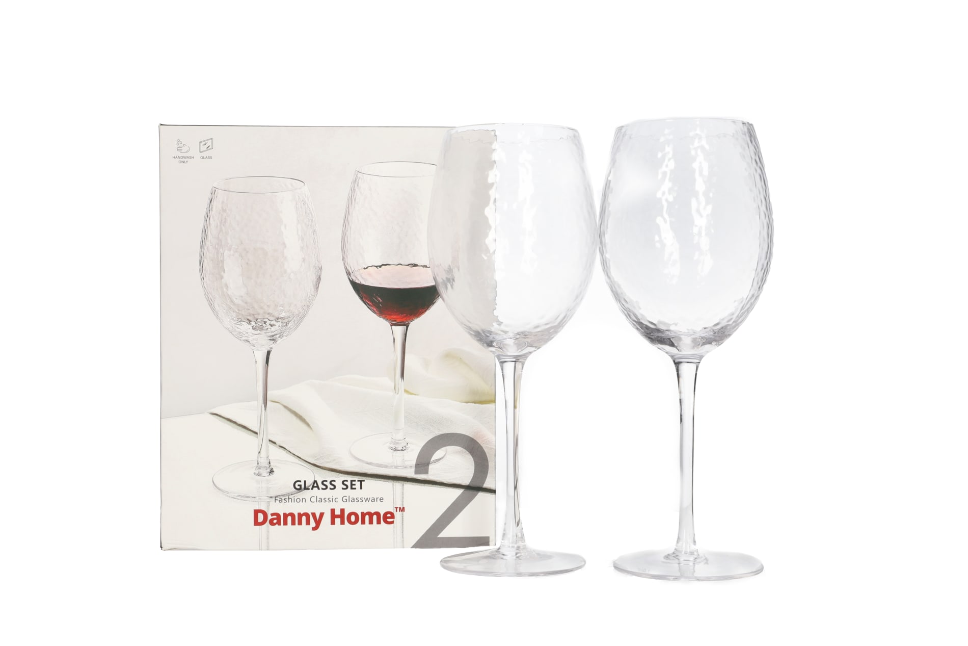Wine Glasses Set 2pcs 23.5cm | Danny Home