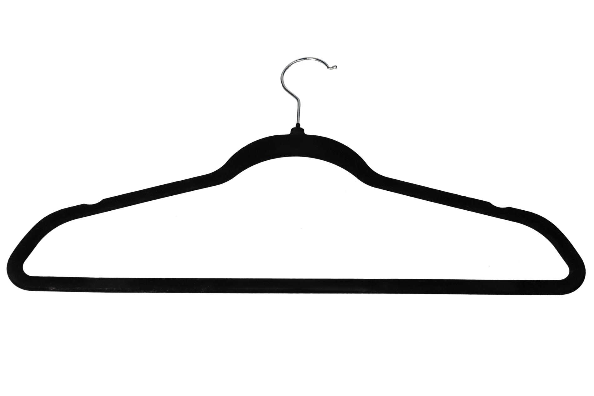 Black Velvet Clothes Hanger 25pcs 44.7cm | Danny Home