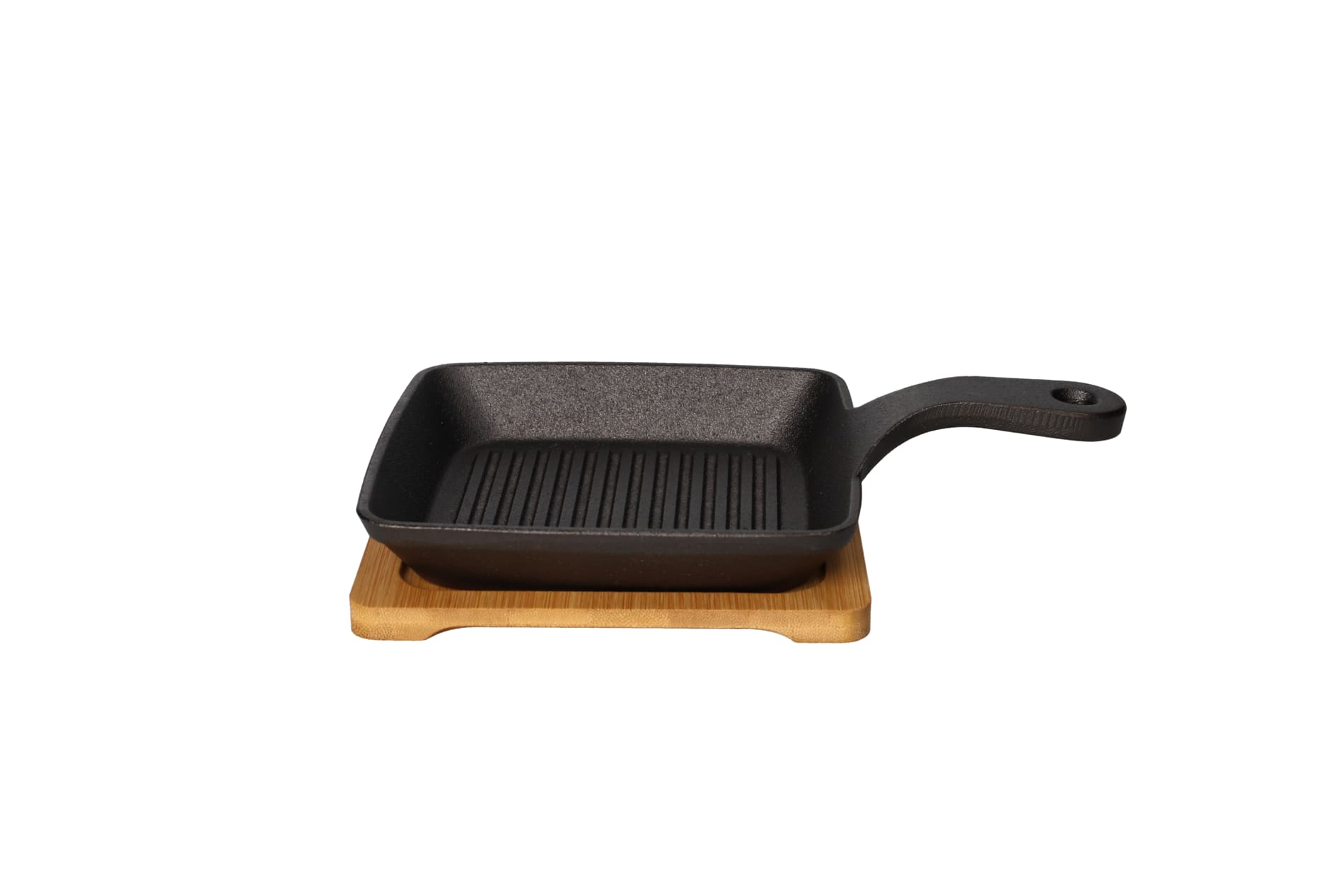 Sizzling Fry Pan with Bamboo Base 23.4cm | Danny Home