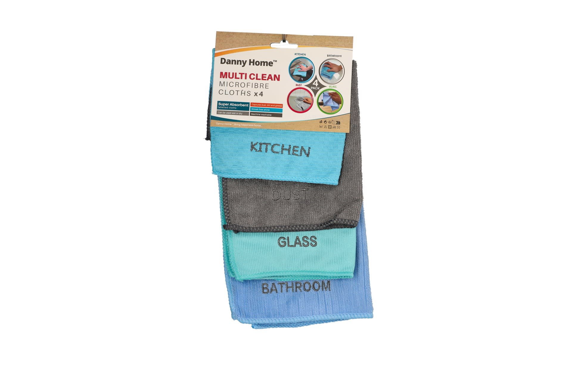 Microfiber Cleaning Cloths 29cm 4pcs | FastShopper