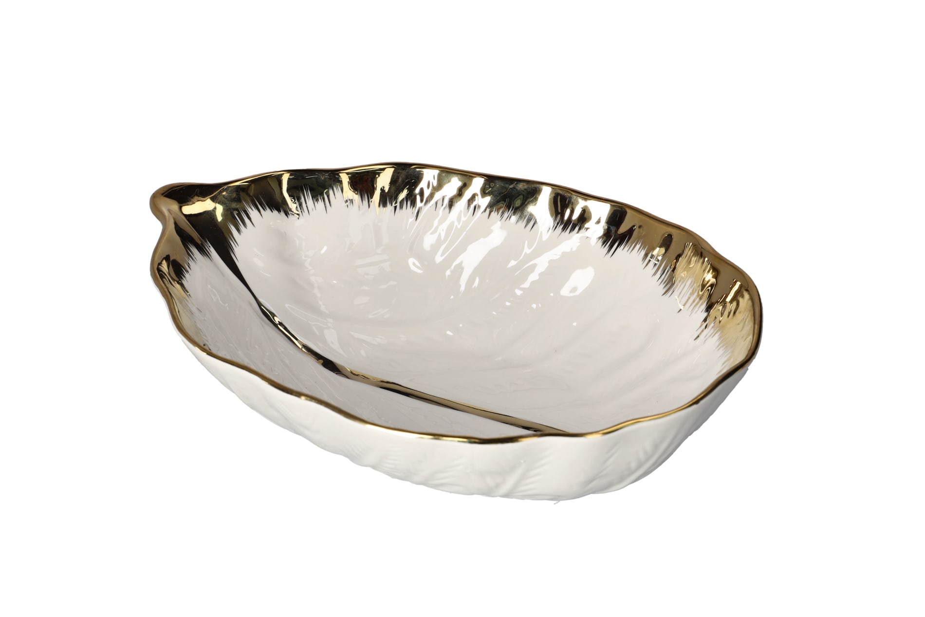 Large Leaf Shaped Bowl 31cm | Danny Home