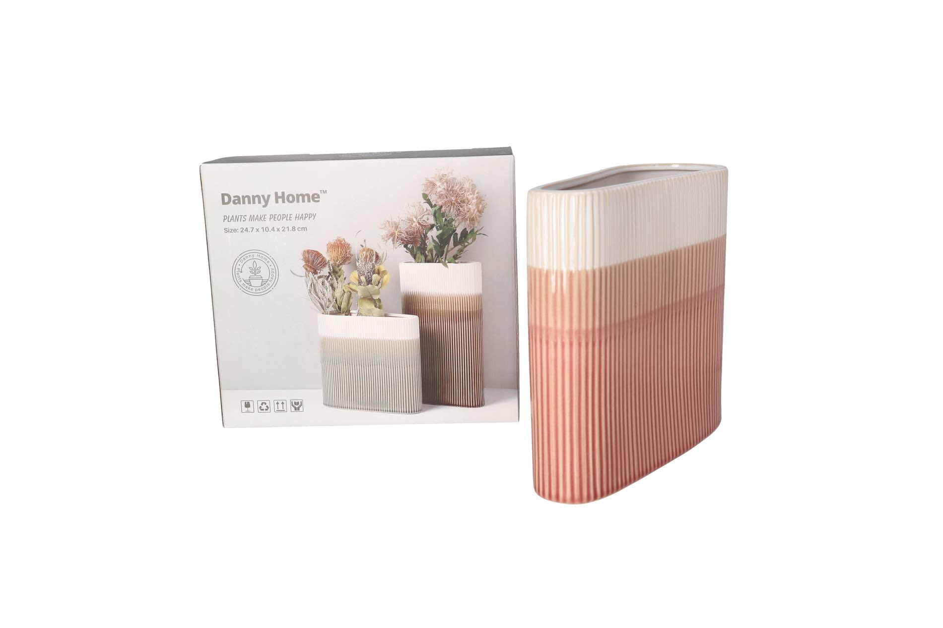 Ceramic Flower Vase 21.8cm | Danny Home