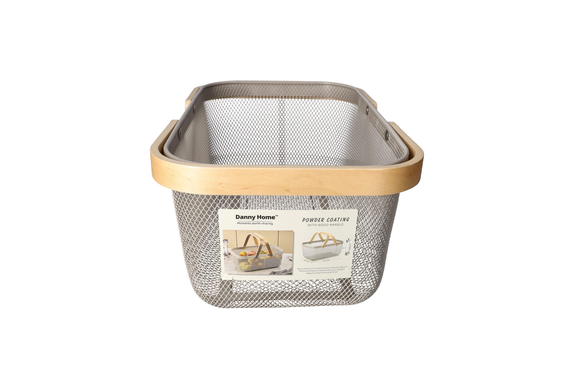 Mesh Stainless Steel Storage Basket 40cm | Danny Home