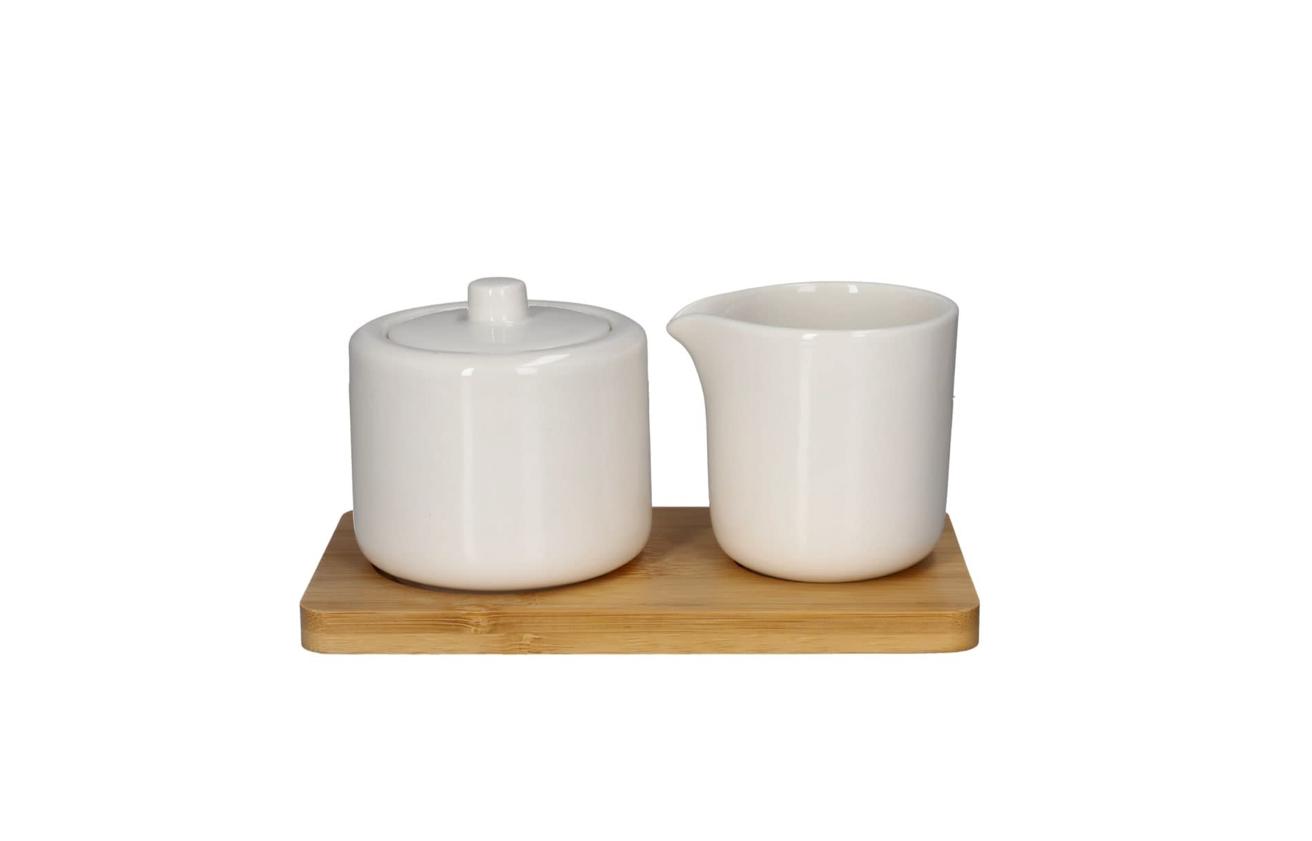 Sugar Jar & Creamer with Tray 3pcs | Danny Home