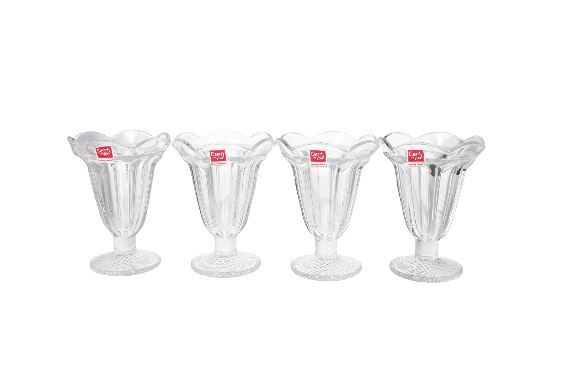 Dessert Glass Cups 4pcs 230ml | Danny Home